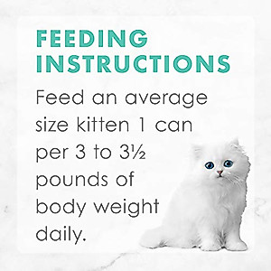 Purina Fancy Feast Grain Free Pate Wet Kitten Food Variety Pack, Kitten Classic Pate Collection, 4 Flavors - (24) 3 oz. Boxes