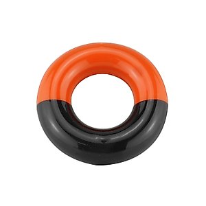 DGZZI Swing Ring Black and Orange Golf Club Warm Up Swing Donut Weight Ring Training Practice Aid Tool