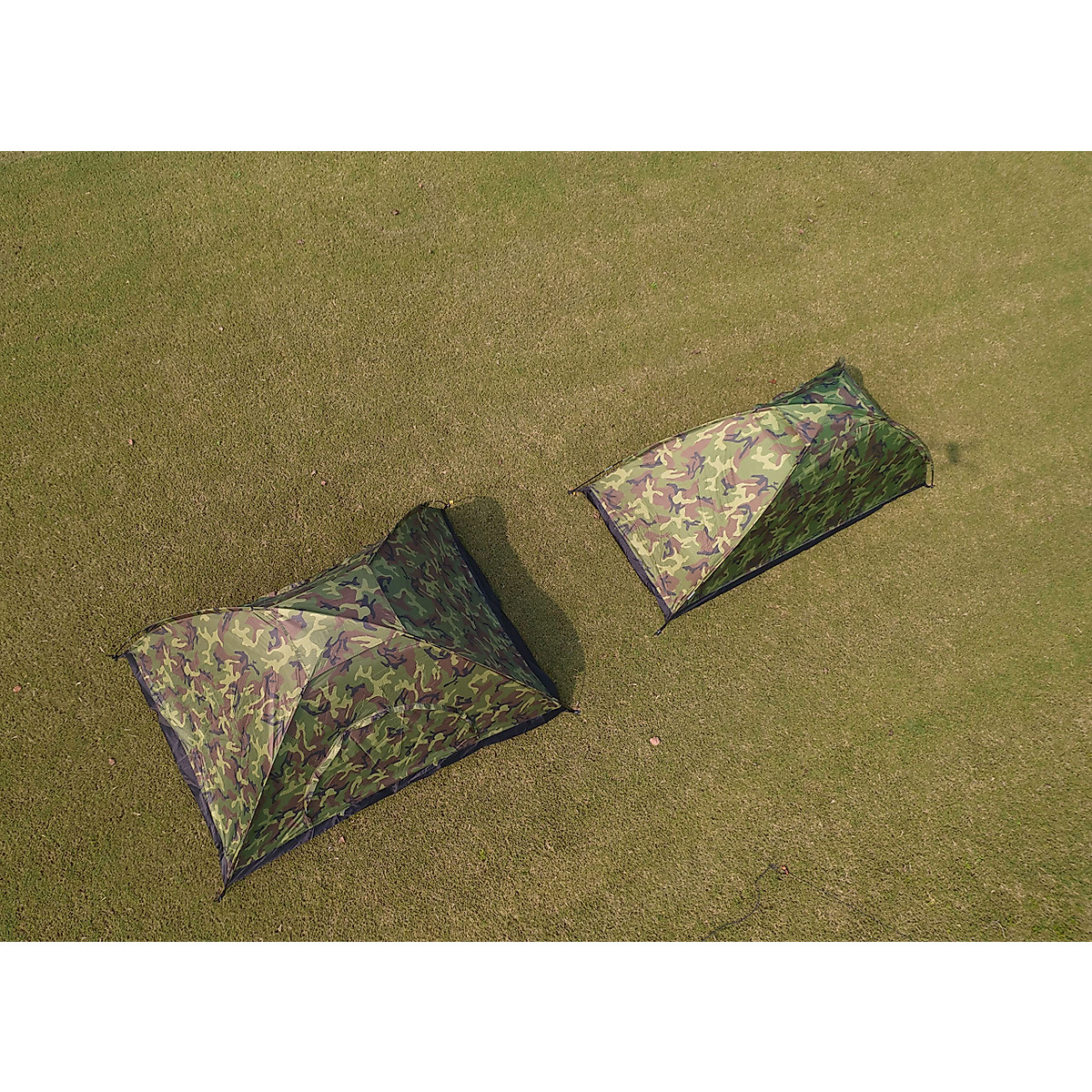 Sutekus Double Tent Camping Tent Lightweight 2 Person Backpacking Tent Camouflage Outdoor Equipment for Camping Hiking Biking Trip Upgraded Large Space (Double)