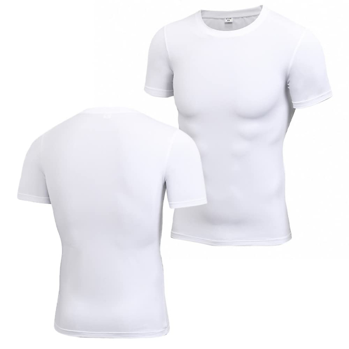 Valcatch Men's Compression Shirts Short Sleeves T-Shirt Athletic Quik Dry Base Layer for Running Workout Hiking Cycling