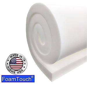FoamTouch 2x24x95HDF Cushion & Upholstery Foam, 2x24x95, White