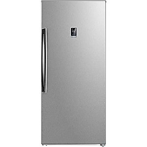 Midea WHS-625FWESS1 33 Convertible Upright Freezer with 17 cu. ft. Capacity Energy Star Automatic Defrost Interior Lighting in Stainless Steel