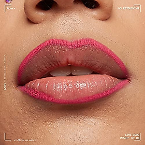 NYX PROFESSIONAL MAKEUP Line Loud Lip Liner, Longwear and Pigmented Lip Pencil with Jojoba Oil & Vitamin E - Movin' Up (Bright Pink Peach)