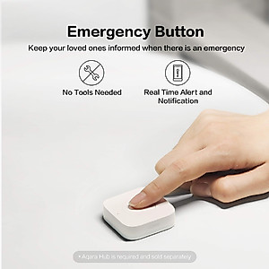 Aqara Wireless Mini Switch, Requires AQARA HUB, Zigbee Connection, Versatile 3-Way Control Button for Smart Home Devices, Compatible with Apple HomeKit, Works with IFTTT