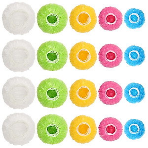 Generic 150Pcs Elastic Bowl Covers Reusable Plastic Food Storage Covers Color Coded Dish Covers Stretch Foods Covers for Irregular Containers, Outdoor Picnic 5 Size (4/6/8/10/12inch), LM0040