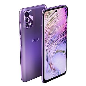 NUU B20 5G | 2023| Unlocked | US Warranty| 6.5” FHD+ Display | 90Hz Refresh Rate | 48MP Triple Camera | 128GB + 8GB RAM | 5000mAh Battery | 18W Fast Charge | Android 12 | Daydream Purple