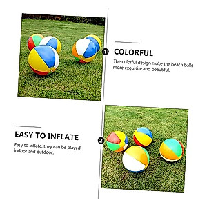 Alasum 12PCS Beach Ball Beach Toys for Kids Kid Outdoor Toys Inflatable Toys for Kids Swimming Pool for Kids Outside Toys Summer Water Park PVC Kids Playing Ball Kids Swimming Toy Prom