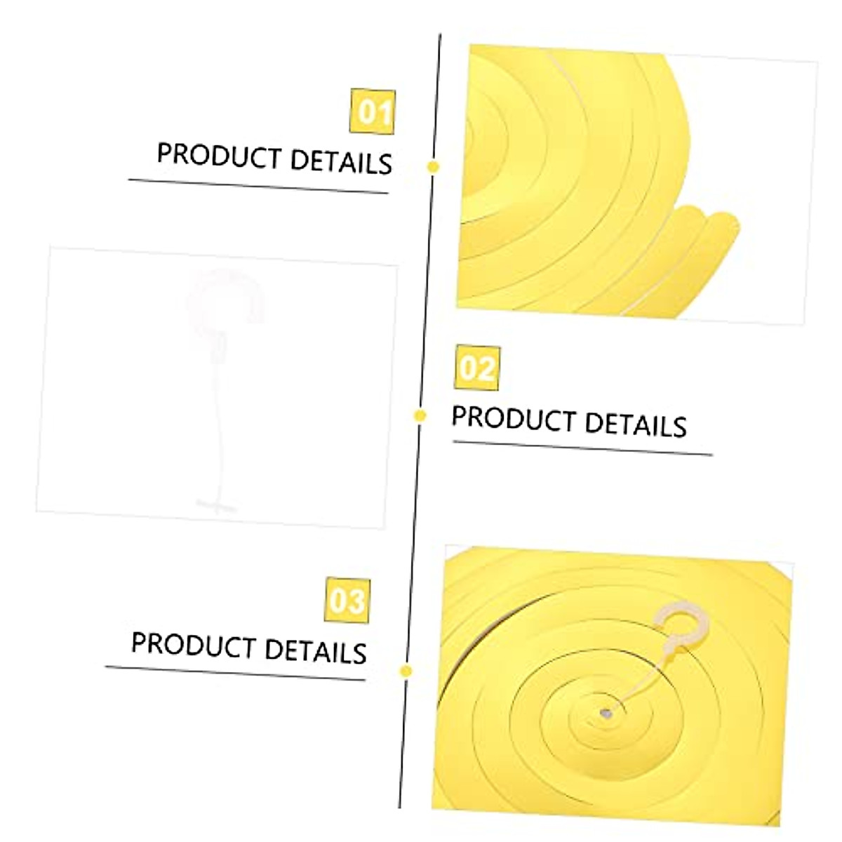 IFANLANDOR 3 Spiral Charm Wreath Decor Hanging Whirls Decorations Ceiling Hanging Garland Wedding Ceiling Swirl Baby Shower Party Decorations PVC to Rotate Decoration Supplies Streamer