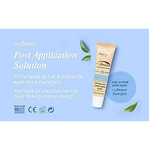 Godefroy Mybrows Post Application Solution To Extend the Life and Remove Shine for Temporary Tattoos, Eyebrow Transfers, & Brow Stamps, 27 Oz
