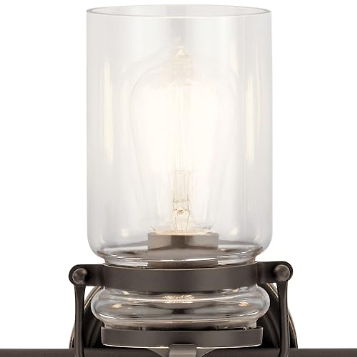 KICHLER Brinley 24" 3 Light Vanity Light with Clear Glass in Olde Bronze®