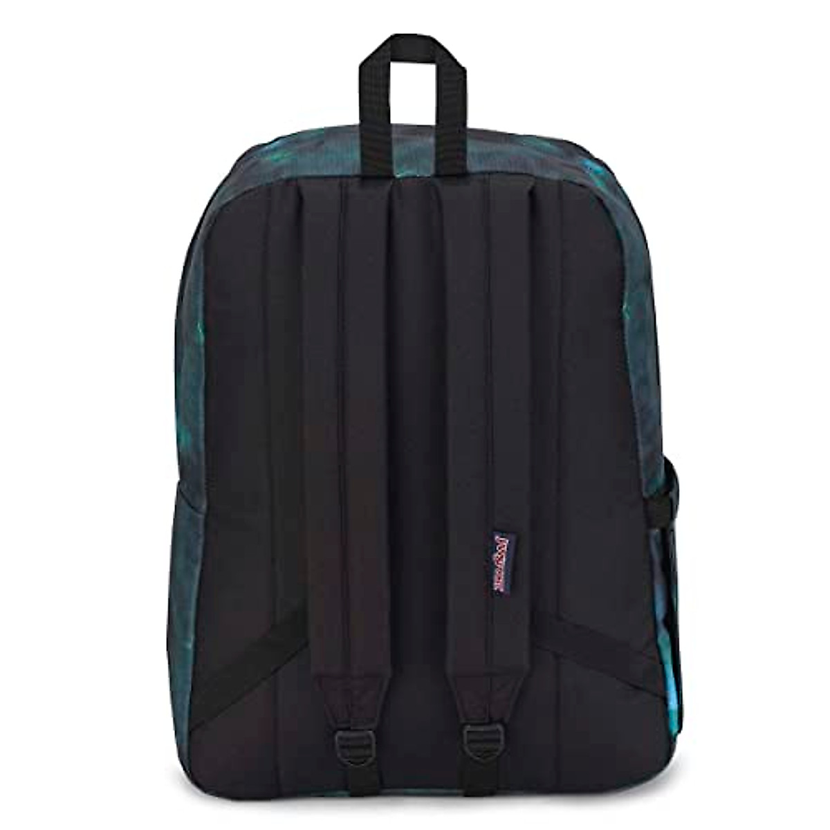 JanSport SuperBreak Plus Backpack with Padded 15-inch Laptop Sleeve and Integrated Bottle Pocket - Spacious and Durable Daypack for Work and Travel - Matrix Glitch