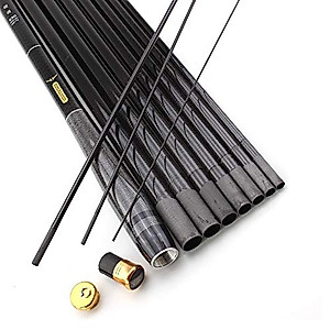 ZYHYD Lengthened 7.2m-3.6m Ultra-Light carp Fishing Rod, Carbon Fiber Foldable Fishing Rod, Stream Fishing Rod Hand Rod, carp Feeder Fishing Rod ZYHYD (Size : 6.3 m)