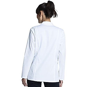 Cherokee Women Scrubs Lab Coat 28'' Consultation CK451, M, White