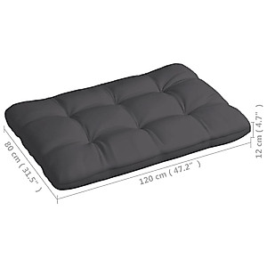 YITHOPI Pallet Sofa Replacement Seat Cushions Garden Outdoor Indoor,Universal Design Replacement Sofa Cushions Upholstered,Wear-Resistant,Pallet Sofa Cushions 7 pcs Anthracite(Fast Delivery)