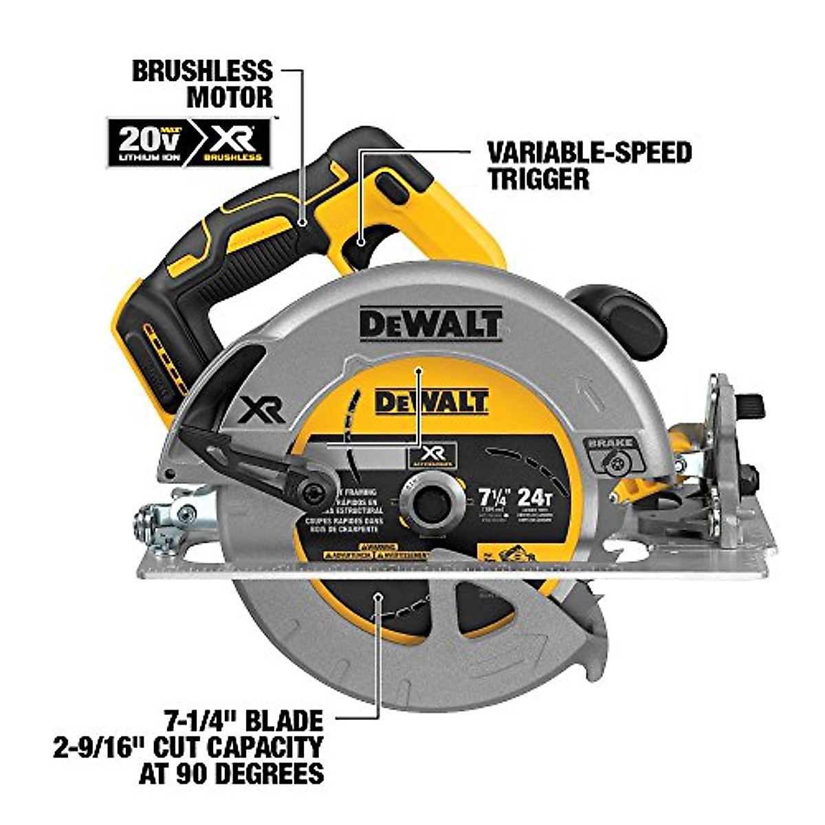 DEWALT 20V MAX Power Tool Combo Kit, 6-Tool Cordless Power Tool Set with 2 Batteries and Charger (DCK684D2), Yellow