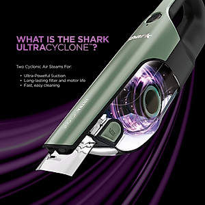 Shark CH901 UltraCyclone Pro Cordless Handheld Vacuum, with XL Dust Cup, in Green (Renewed)