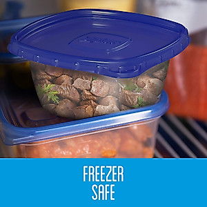 Ziploc Food Storage Meal Prep Containers Reusable for Kitchen Organization, Dishwasher Safe, Variety Pack, 20 Count