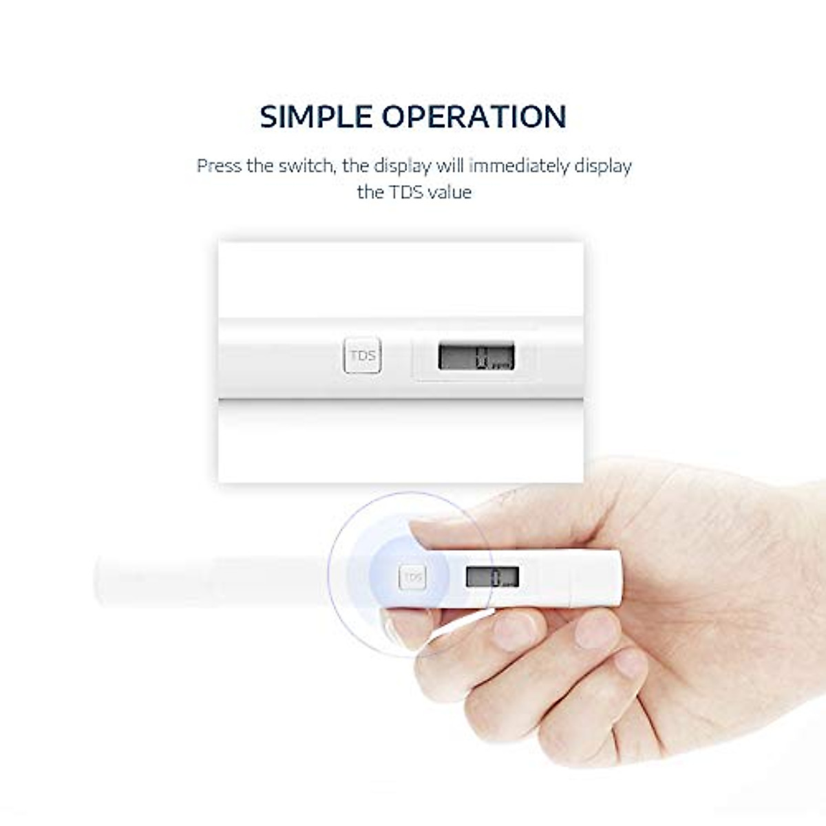 mijia Water Quality Test Pen,TDS Tester Water Quality Meter Tester Pen Water Measurement Tool