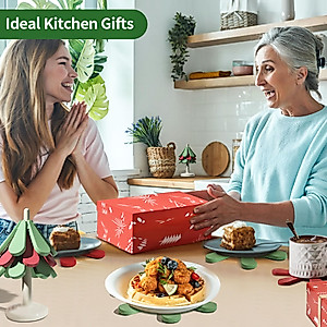 Tree Trivet Set,Silicone Trivets for Hot Dishes/Bowl/Cup/Pots and Pans, Hot Pads for Kitchen Countertops