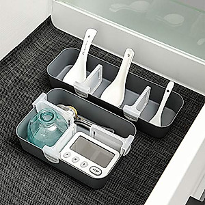 8Pcs Plastic Refrigerator Dividers Organizer Adjustable Snap-on Storage Box Refrigerator Pantry Grid Dividers Separator Tidy Organizer for Home Kitchen Office Supplies, Clear