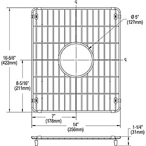 Elkay LKBG1417SS Stainless Steel Bottom Grid