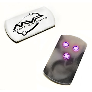 MVP Disc Golf Flat LED Tri-lite Disc Golf Lights (Pack of 10) (Magenta)