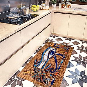 Africa Egyptian Non Slip Area Rug 2x3ft/24x36in/60x90cm Feet Area Rugs, Ultra Soft Indoor Modern Nursery Rug, Throw Carpets for Boy and Girls Room Dorm Living Room