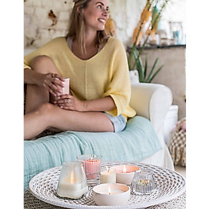 Citronella Candles, Outdoor Indoor Large Citronella Scented Jar Candles Set, Aromatherapy Candle - 45 Hours Burn Time - for Summer Home Garden Patio Balcony Outside Camping - 6 Pack (Ginger Love)