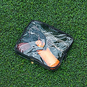 Goture Fishing Stringer Live Fish Lock, Stainless Steel Fish Stringer Clip, Big Fish Wire Rope Cable with Float and Plastic Handle, Fishing Holder Kit with High Strength 10 Snaps/Buckles