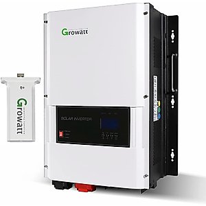 vinmax Solar Inverter 48V 6KW 120/240V Upgrade Growatt Split Phase Output Grid Built-in 80A MPPT Charge Controller with Module(3-5 Days Delivery)