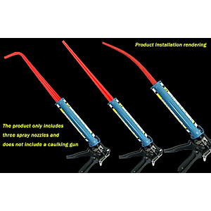 HAMUULL 3 PACK Caulking Nozzle Extension Tube，caulking extension nozzle,caulking gun extension nozzle,caulk tube extension