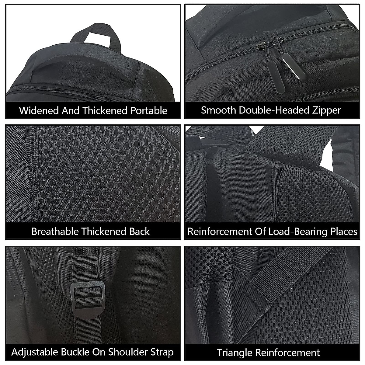 Wesoke Laptop Backpack for Men, 17.3 Inch Travel Backpacks Students BookBag with Laptop Compartment, Water Resistant Business Work Casual Computer Daypack with USB Charging/Headphone Port