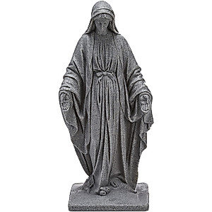 EMSCO Group Virgin Mary Statue – Natural Appearance – Made of Resin – Lightweight – 34” Height