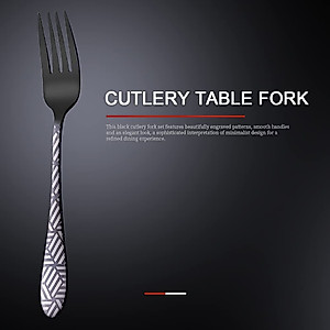 4Pieces Dinner Fork Stainless Steel Table Forks Cutlery Table Fork 8 Inch Mirror Polished Forks for Salads Pasta Steak Fish Chicken Pork and Other Foods
