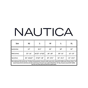 Nautica Women's Standard Mid-Rise Flattering Wide Waistband Boy Leg Bikini Bottom Swimsuit, Black, Small