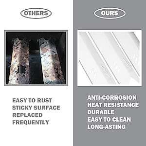B0212-040 Heat Plates Grill Parts for Blue Rhino 3 Burner Grill Replacement Parts GBC1932L GBC1793W RevoAce Grill Parts Heat Tent 55-24-198 GBC1706W GBC1705WV Heat Shield BBQ Grill Accessories