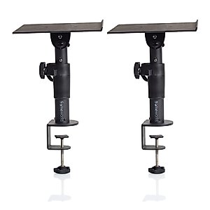 Gator Frameworks Desktop Clamp-On Studio Monitor and Speaker Stand - Set of 2 (GFWSPKSTMNDSKCMP)