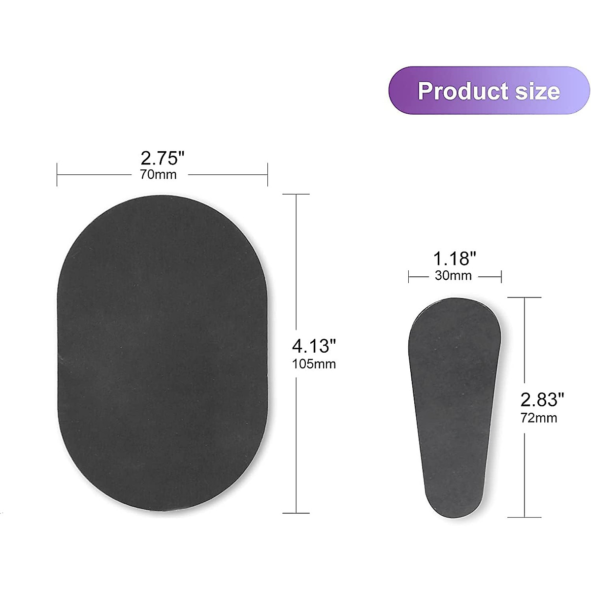 Set 80pcs Hair Removal Exfoliating Pads Smooth Legs Skin Arm Face Hair Remover Away