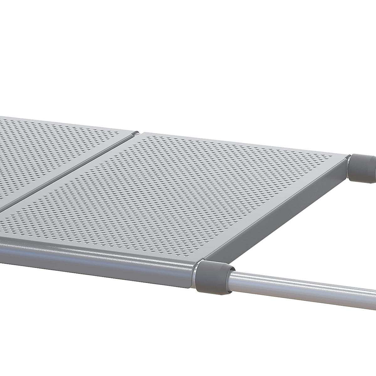 Simple Houseware Under Sink 2 Tier Expandable Heavy Duty Metal Shelf Organizer Rack, Silver (Expand from 15 to 25 inches)