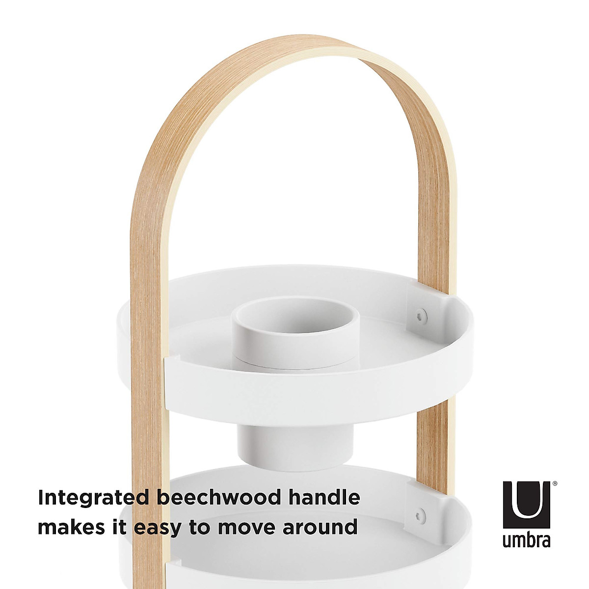 Umbra Bellwood Cosmetic Organizer (White-Natural)