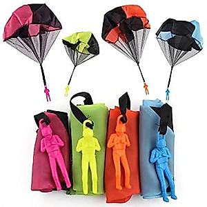 Parachute Toys for Kids, Tangle-Free Throwing Toy Parachute Men, Outdoor Toys Flying Toys for Boys Girls Birthday Gifts Christmas Stocking Stuffers Party Favors Easter Basket Stuffers 3 Pieces Set (Y