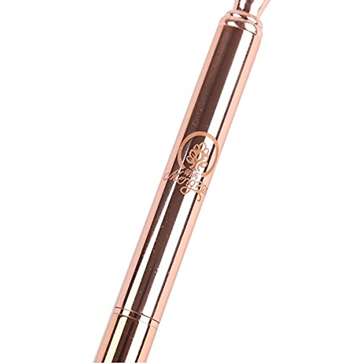 MengRan Pen + 5 Refills Rose Gold Pen with Big Diamond/Crystal -Metal Ballpoint Pen Rose Gold Office Supplies -Black Ink (rose gold)
