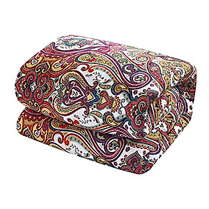 Chic Home Mumbai 8 Piece Reversible Comforter Set/Printed Luxury Bed in a Bag, Queen