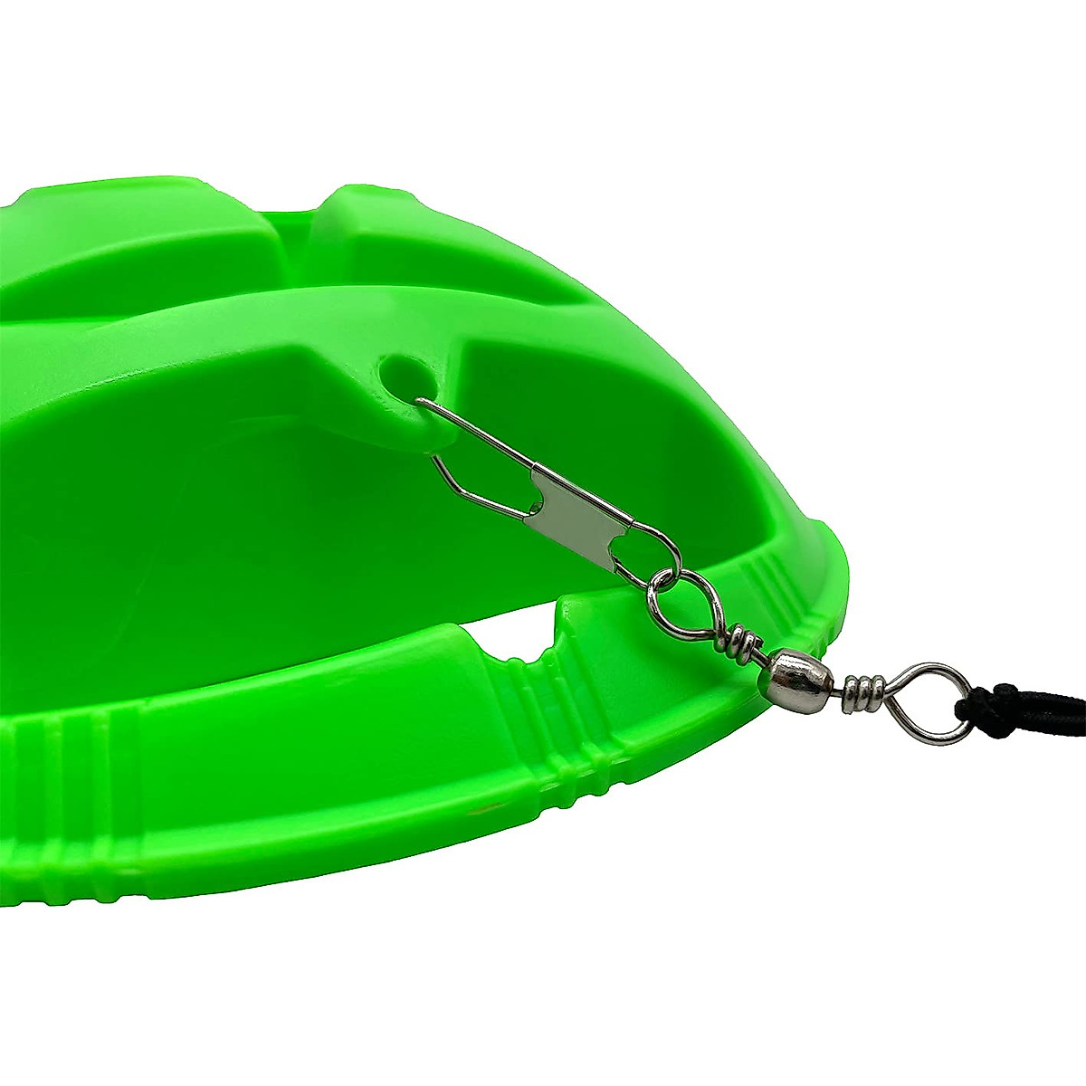 TaktZeit Tennis Trainer Rebound Baseboard Self Tennis Training Equipment Tennis Practice Rebounder with 2 String Tennis Balls (Flash Green)