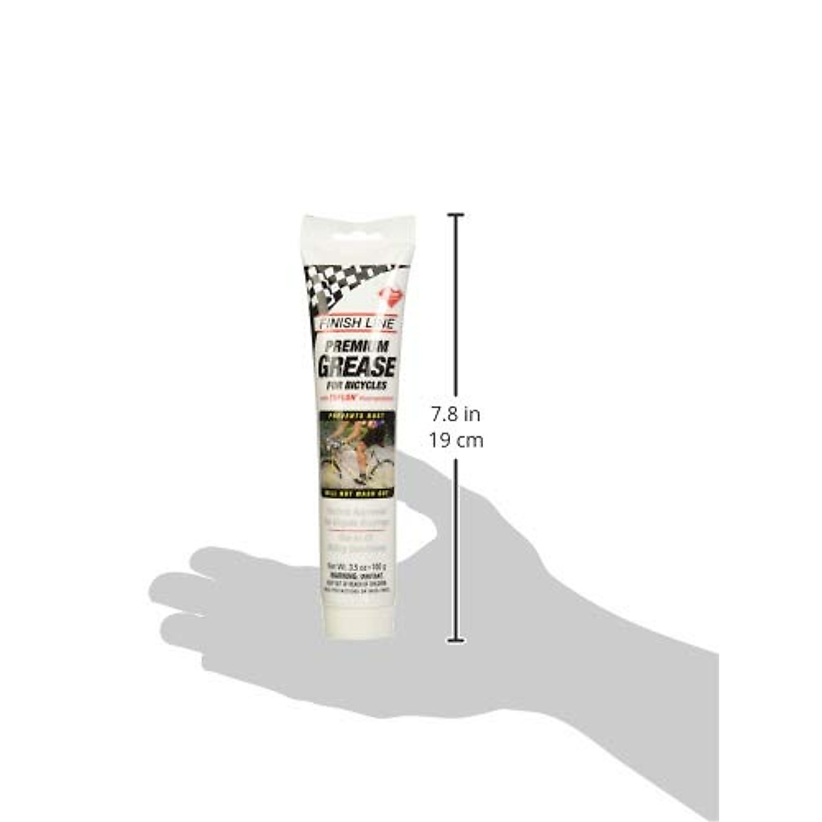 Finish Line Premium Grease made with Teflon Fluoropolymer, 3.5 Ounce