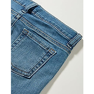 Amazon Essentials Girls' Skinny Fit Stretch Jeans, Washed Blue, 10