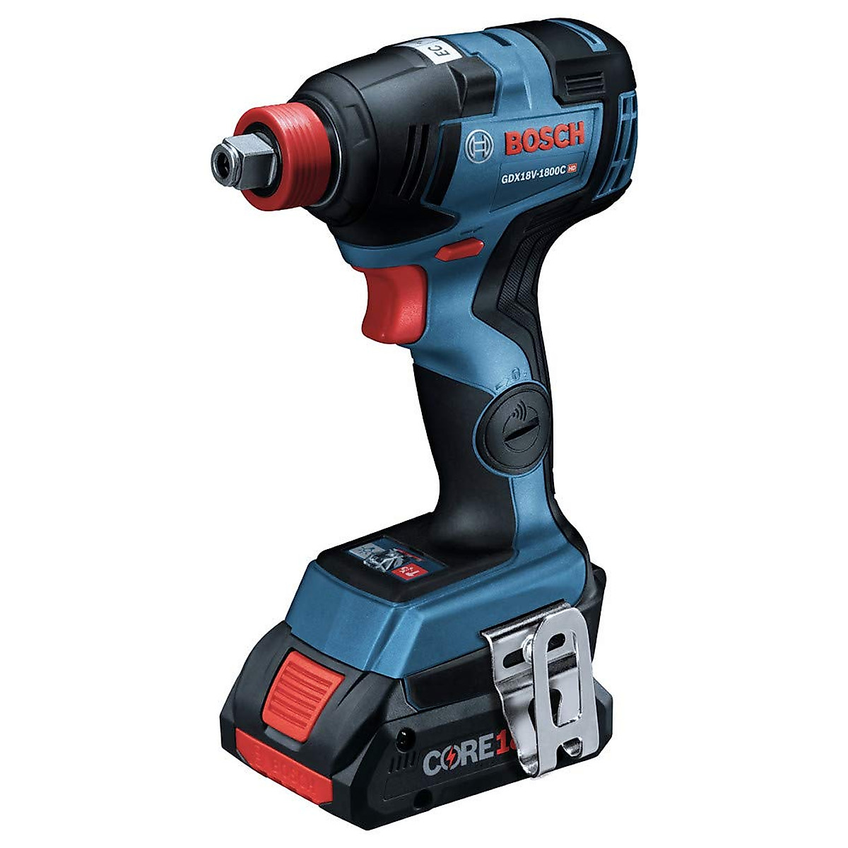 BOSCH GDX18V-1800CB15 Freak 18V EC Brushless Connected-Ready 1/4 In. and 1/2 In. Two-In-One Bit/Socket Impact Driver Kit (Renewed)