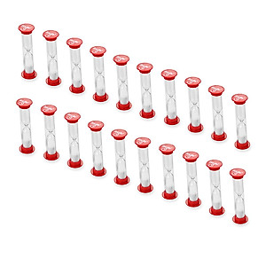 Dsmile 1 MINUTE SAND TIMERS SET OF 20