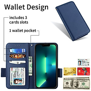 SHAMMA Case for Xiaomi Poco M5 Case Compatible with Xiaomi Poco M5 Phone Case Cover PU Leather Wallet Case LZW-LS200