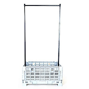 Closet Crate w/Wheels- Collapsible Garment Rack System for Closets, RV's, Dorms and Travel Bags. Popular to Transform suitcases into Dance Bag with Rack!